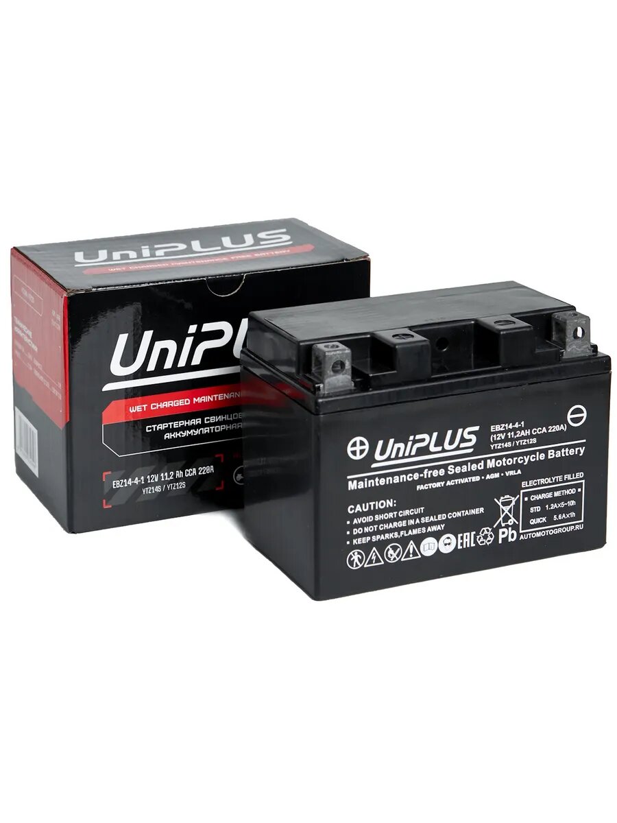 Аккумулятор Leoch UniPLUS EBZ14-4-1 12V 11.2Ач прям. пол.