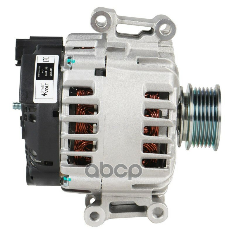 Генератор !14V 110A K6 AUDI, SEAT, SKODA, VW A3 2.0 TFSI 08>13, A4 B7 04>08, 05>08, STARTVOLT арт. LG1811 — фото 1
