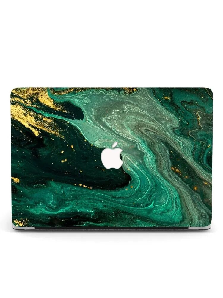 Чехол для Macbook Air 13 M3 2024 темно-зеленый текстура мрамора чехол накладка на макбука air 13.6 2022 m2 2025 m4