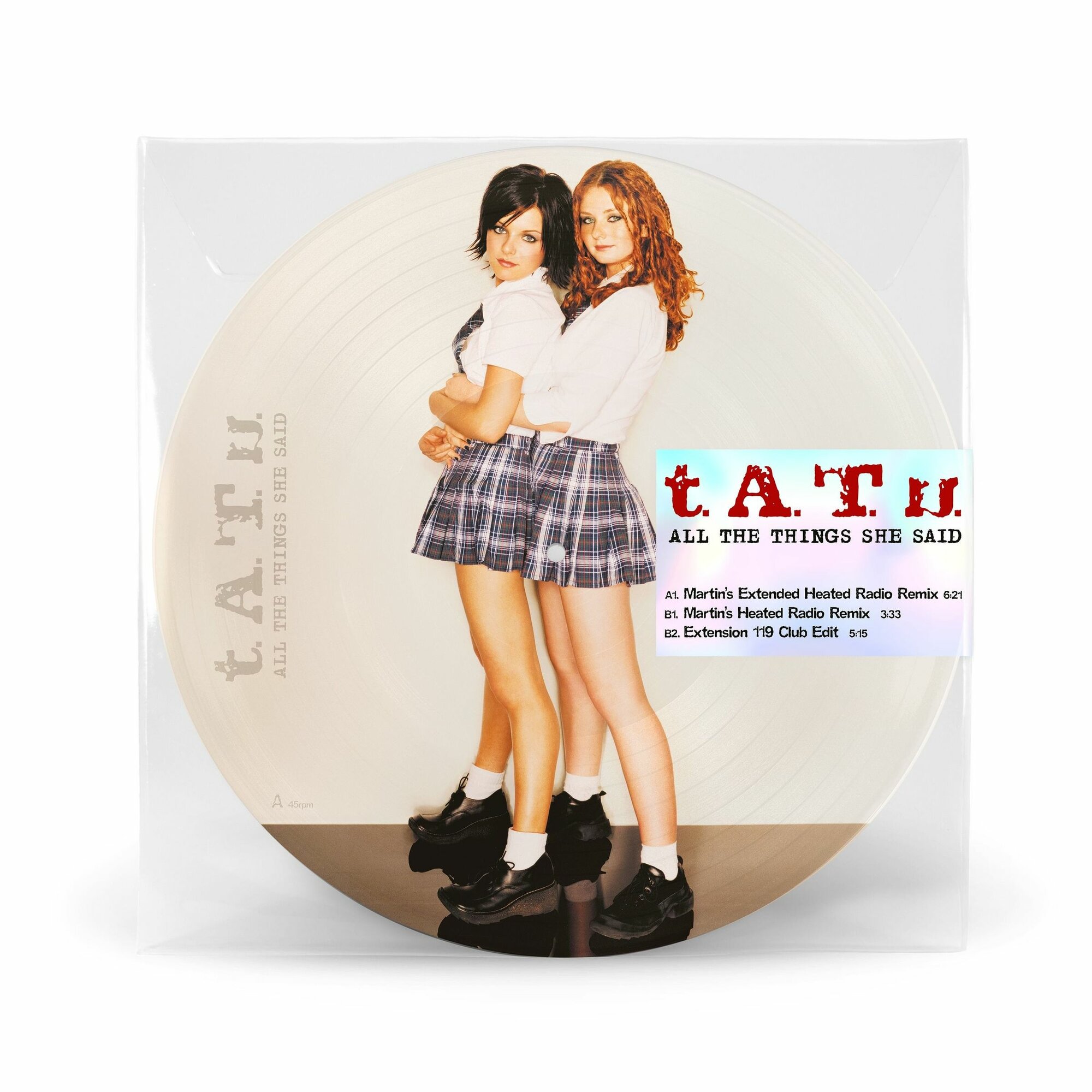 Виниловая пластинка t.A.T.u. - All The Things She Said (Limited Edition) (Picture Disc) (Single 12") (1 LP)