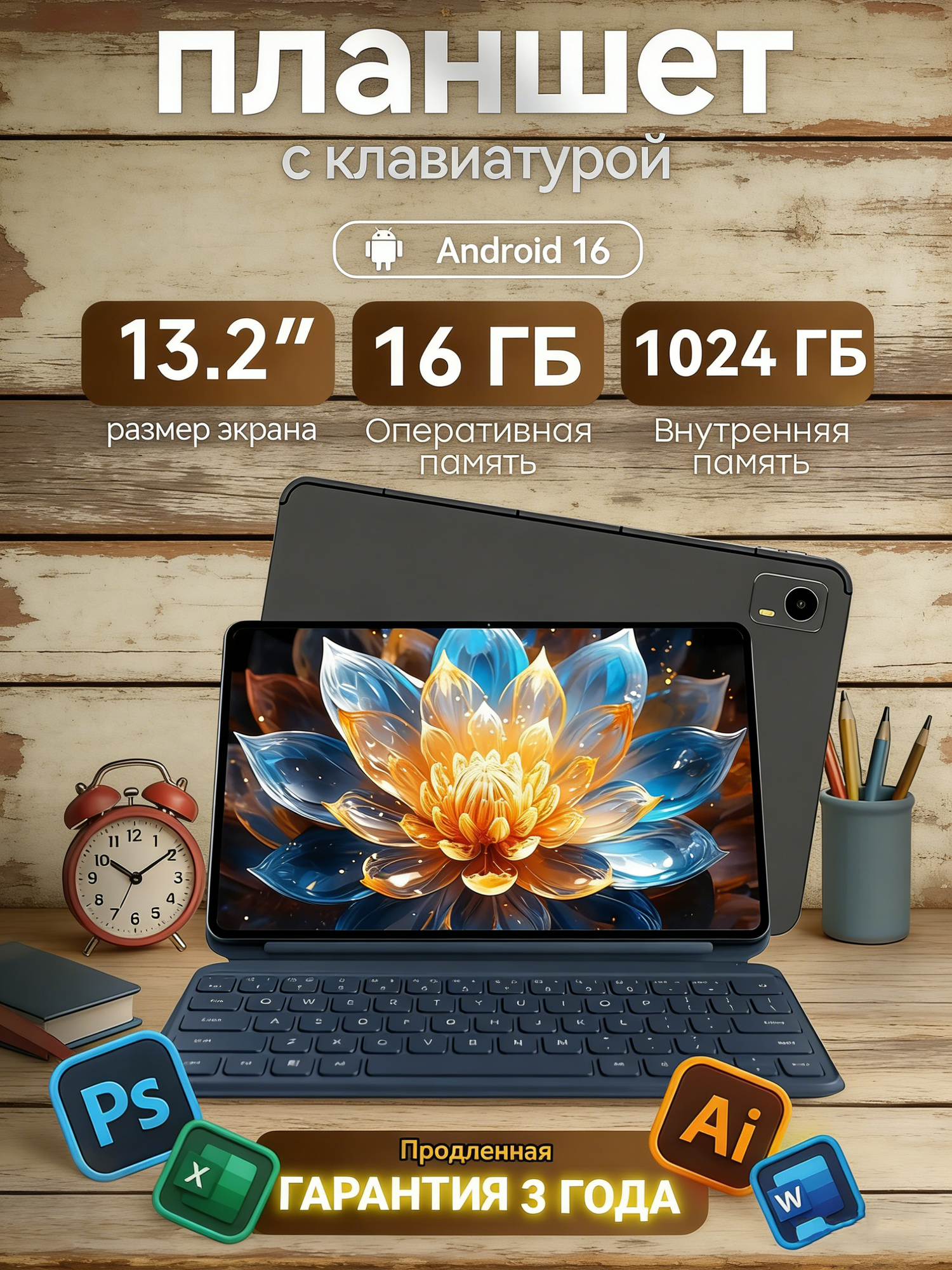 S10 Ultra Galaxy андроид16. 16 ГБ+1024 ГБ, 2560x1600, WiFi. Клавиатура+мышь. 13.2", 11600 мАч. Полный комплект.