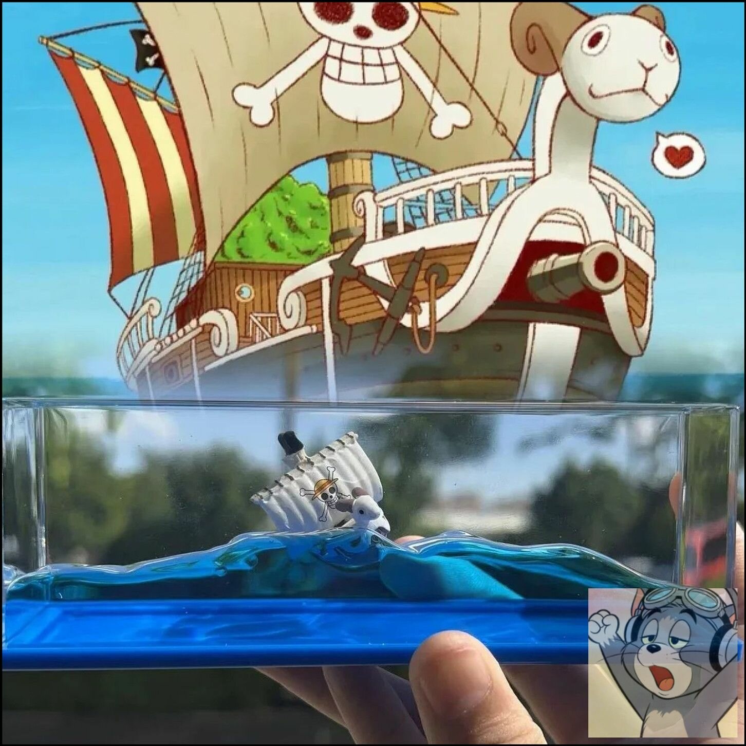 Ван-Пис Декомпрессионная игрушка Коллекционная модель корабля One Piece Drift Bottle украшение рабочего стола