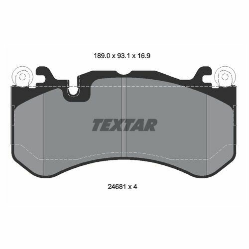 Колодки тормозные Textar 2468101 для Mercedes AMG GT C190, R190, C-CLASS C204, C205, S204, W204, W205, CLK A209