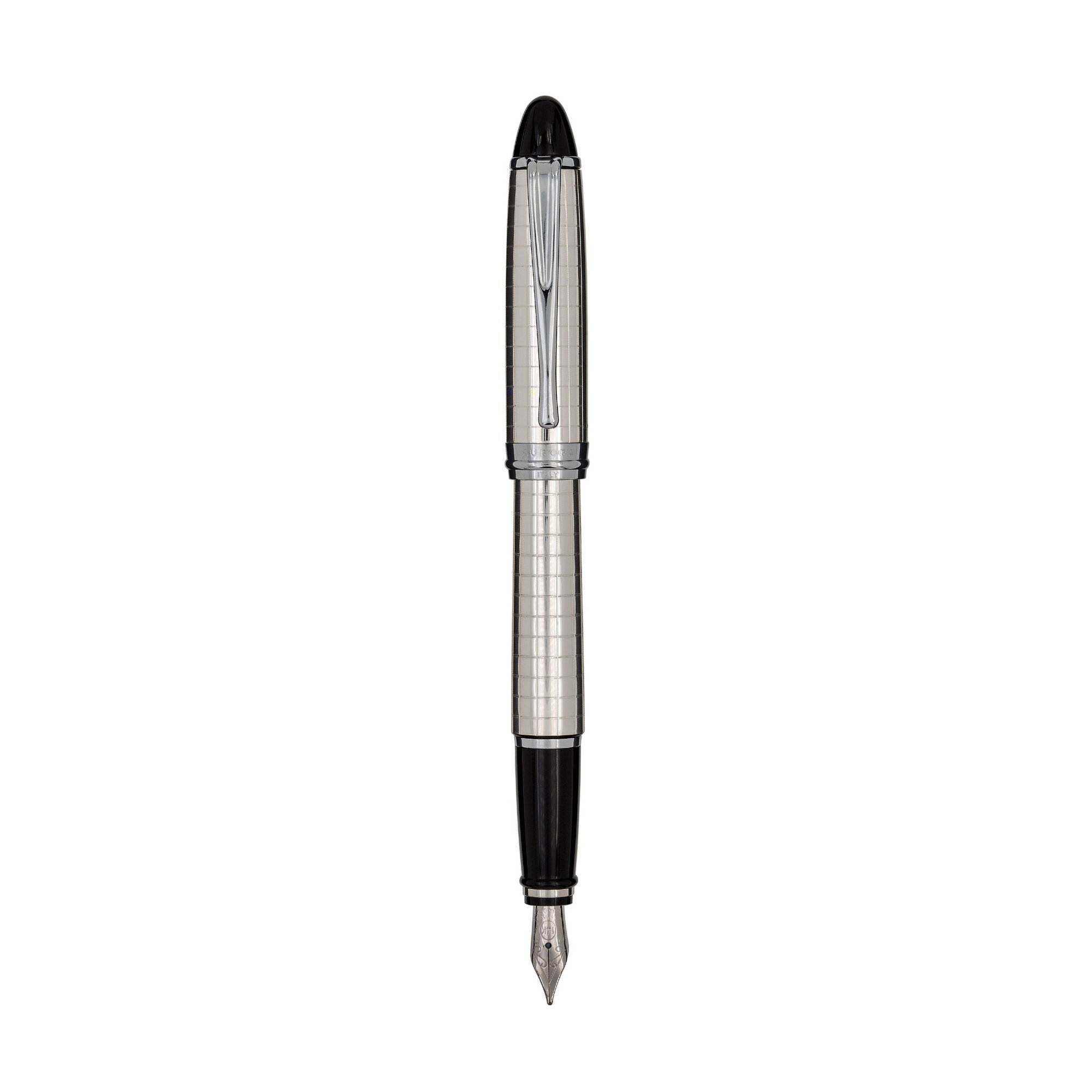 Перьевая ручка Aurora Ipsilon Quadra Silver CT, перо F, в подарочной коробке B14-QF