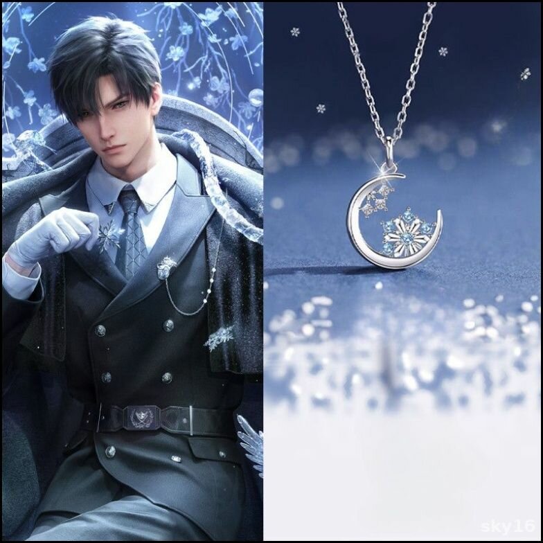 Эксклюзивное ожерелье по мотивам аниме Love and Deepspace с персонажами Xavier Zayne Rafayel Sylus
