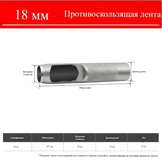 Пробойник ручной круглый 18мм