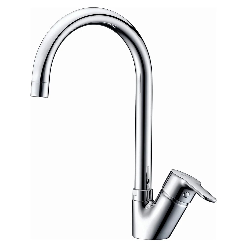 Смеситель для кухни Wasserkraft Ruhr 24407 с поворотным изливом, хром, глянцевый, однорычажный, латунный, с керамическим картриджем