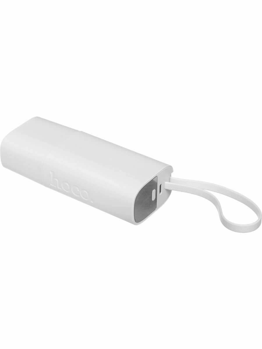 Внешний аккумулятор (Power Bank) Hoco J148 Handy, 5000мAч, белый [46857]