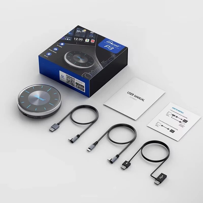 Ottocast P3 AI Box Беспроводной CarPlay/Android Auto
