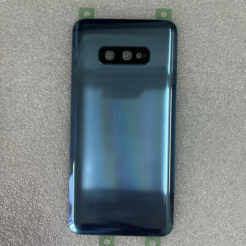 Задняя стеклянная крышка для Samsung Galaxy S10e SM-9700, чехол для аккумулятора, задняя крышка корпуса с заменой объектива камеры