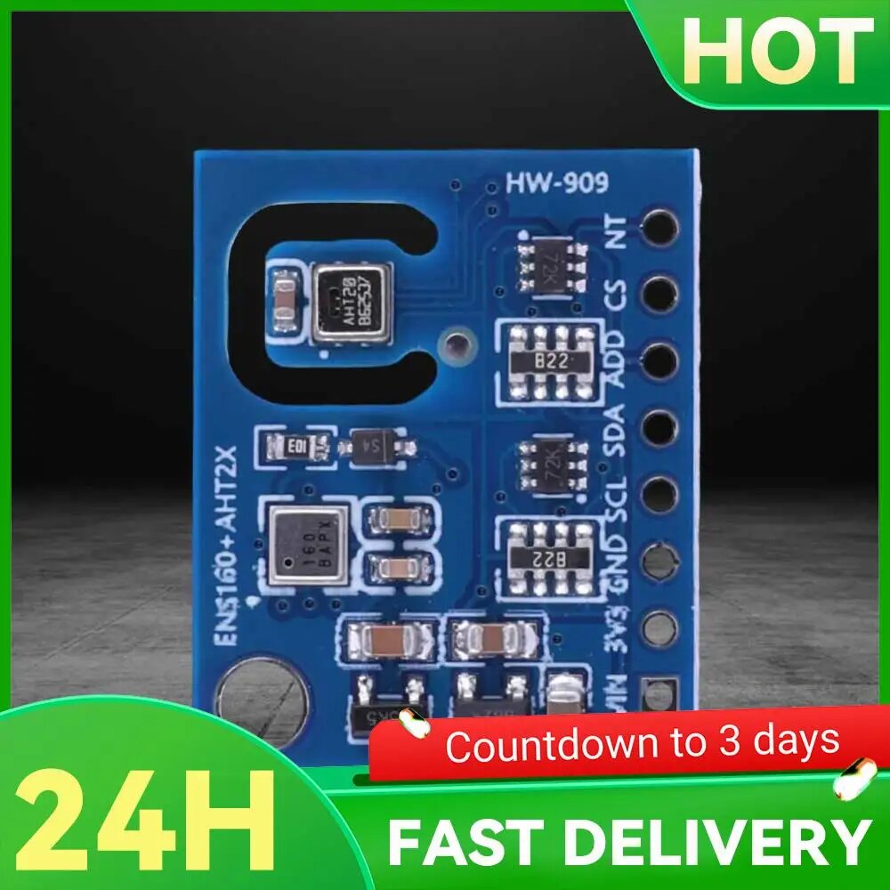 Датчик качества воздуха ENS160+AHT21 для Arduino