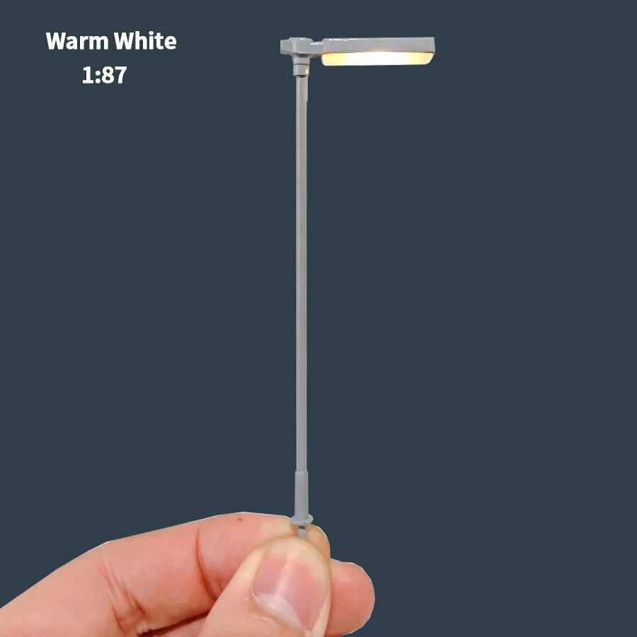 Миниатюрный уличный фонарь Warm White 1:87
