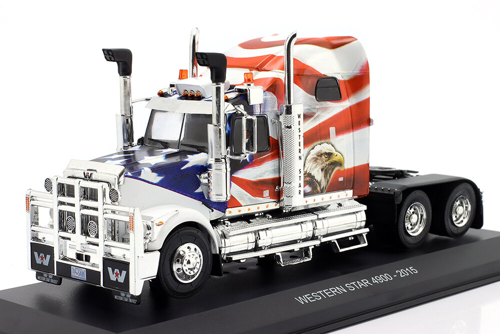 Модель коллекционная HACHETTE Western star 4900 american eagle 2015 white/blue/red