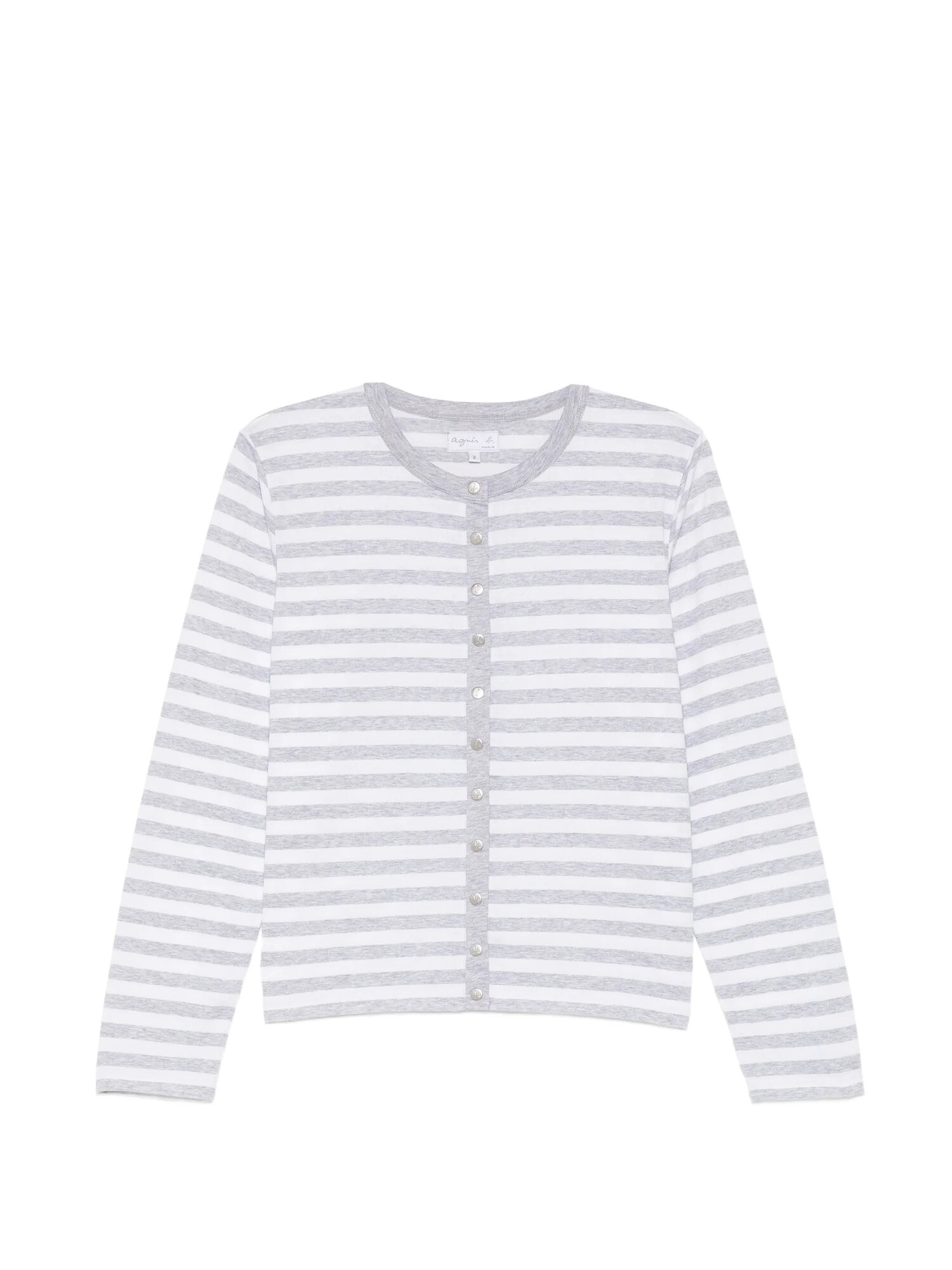 Кардиган agnes b. Striped cotton cardigan