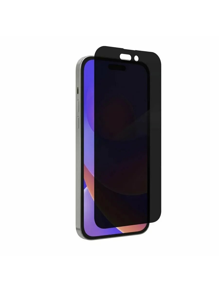 Cтекло для iPhone 14 Pro Max 6.7" антишпион Zagg Glass ElitebEdge Privacy с набором для установки