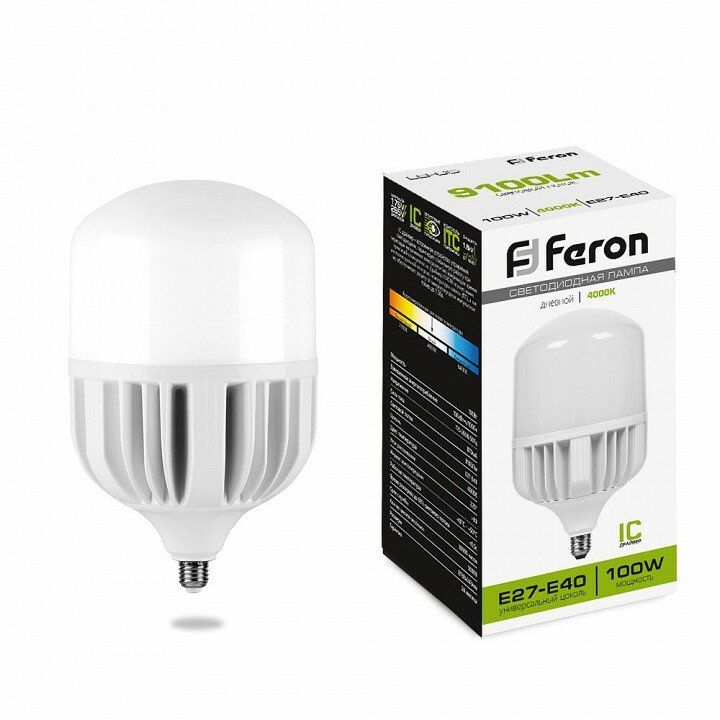 Лампа светодиодная Feron E27, E40 40Вт 4000K 25819
