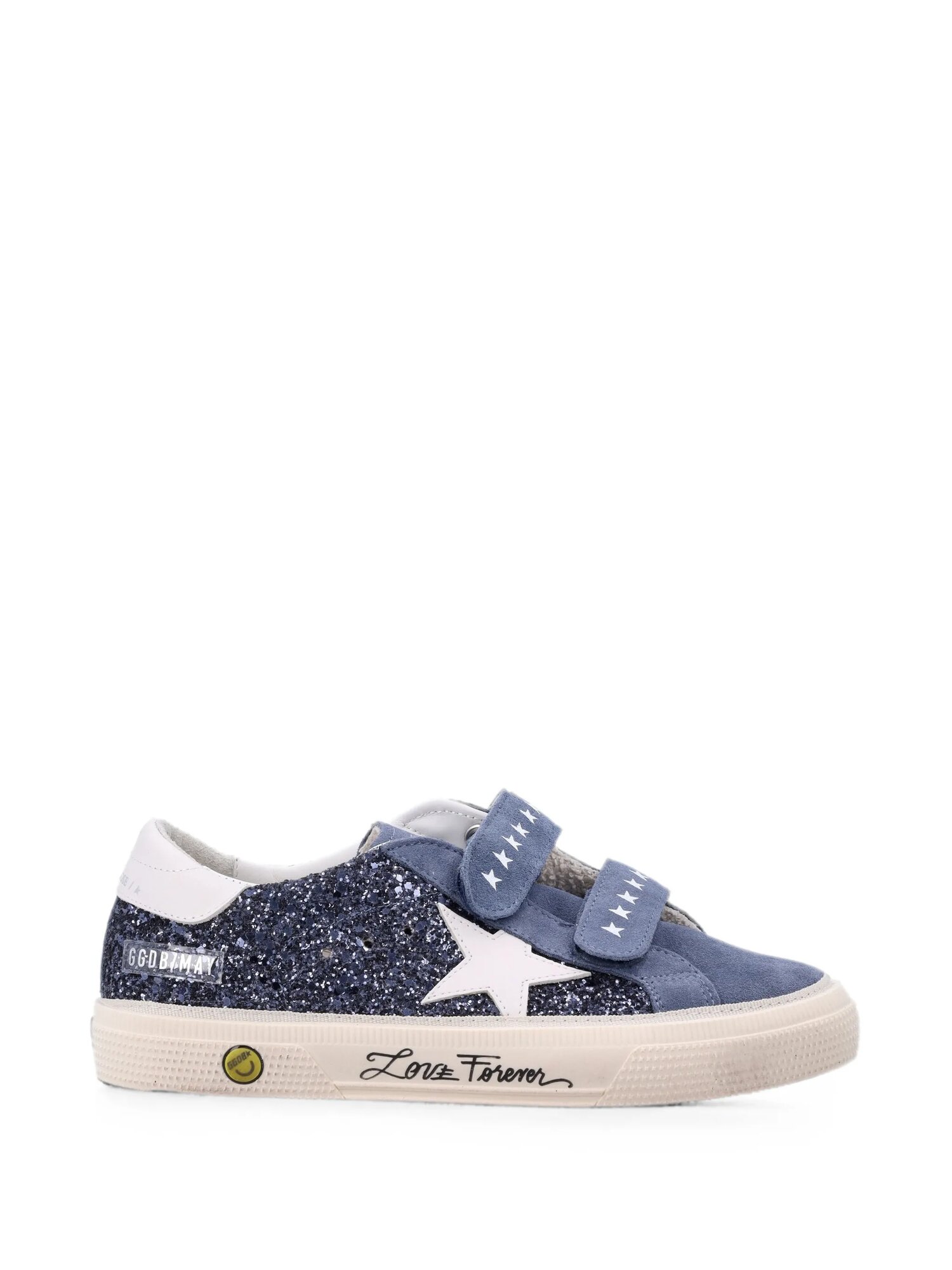 Кроссовки Golden Goose Glittered touch-strap sneakers, размер 35, синий — фото 1