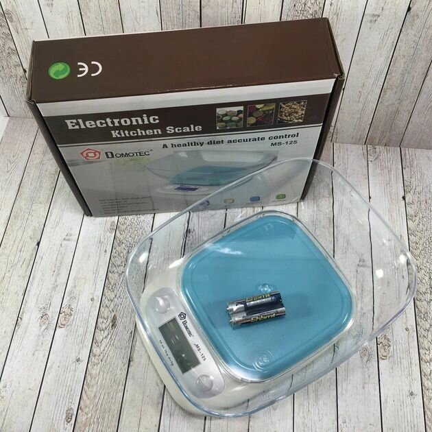 Электронные кухонные весы Kitchen Scale, до 7кг, точность 1г, пластик, белые