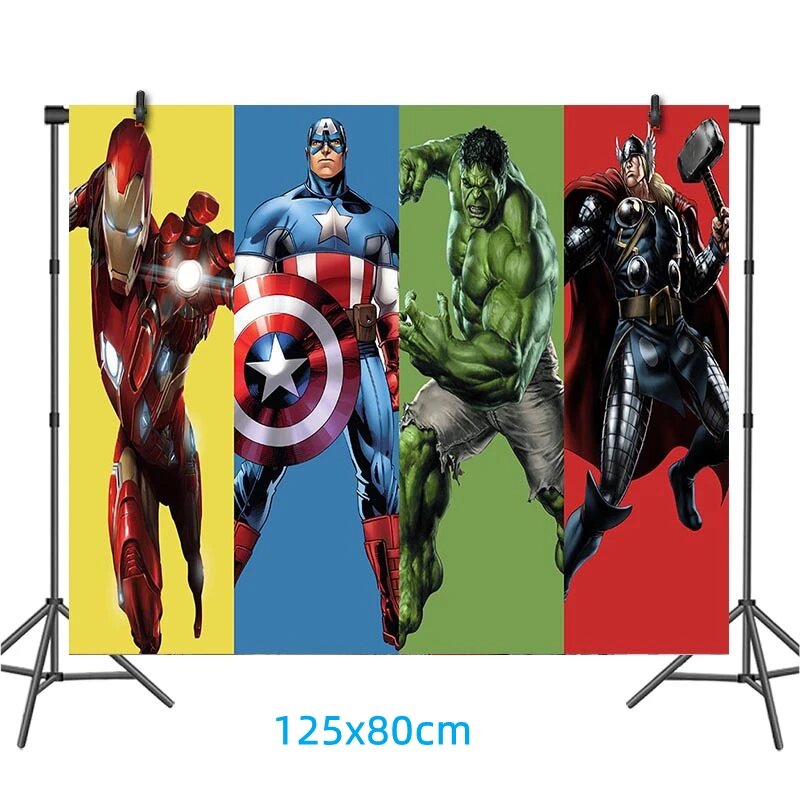 Фотофон для фотосессии «Мстители» 125x80 см, Цвет: 1pcs-MJ1909