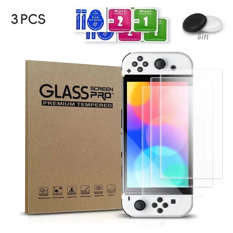 Защитное стекло для Nintendo Switch OLED Lite DATA FROG 3PCS Switch Oled