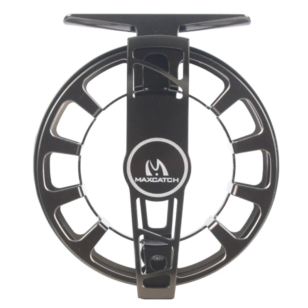 MAXIMUMCATCH MINIMA катушка для мухоловки 0/1/2/3/4/5WT алюминиевая Черный, 0-3 WT, 1pc fly reel