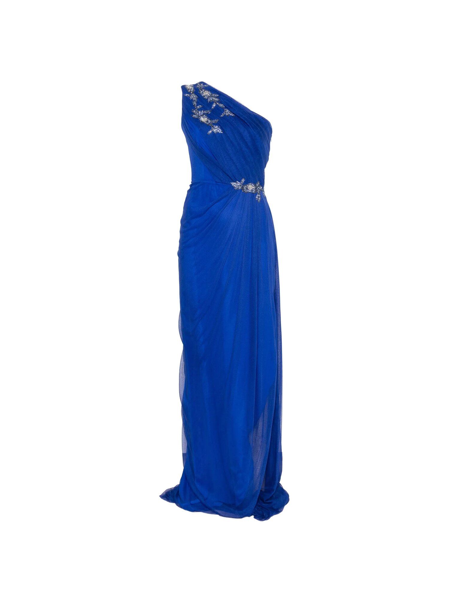 Платье Embellished one-shoulder maxi dress