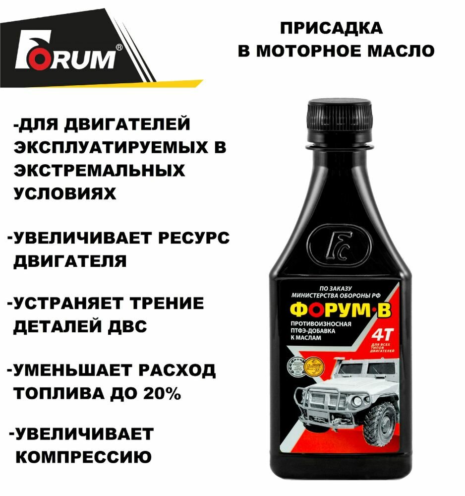 Присадка к моторному маслу Forum-B FR003 250мл для 4-тактных двигателей