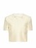 Топ Self-Portrait Bow-detail cropped top, размер 12, Желтый