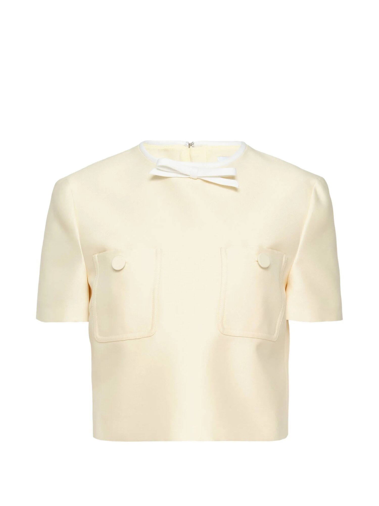 Топ Bow-detail cropped top