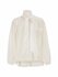 Блуза Max Mara Pleated neck-bow blouse, размер 40, белый