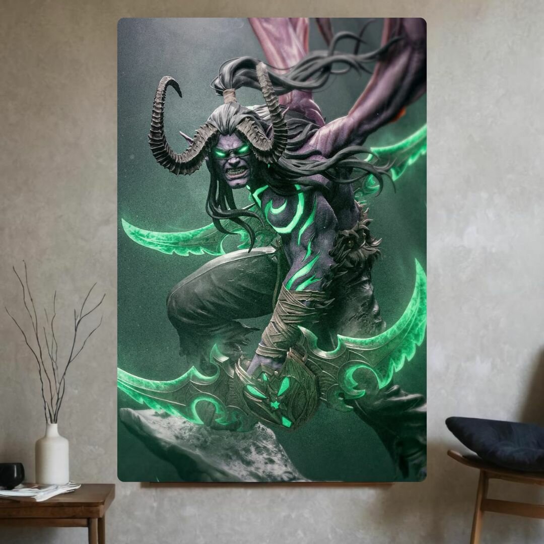 Картина на металле (World of Warcraft) 20*30 см