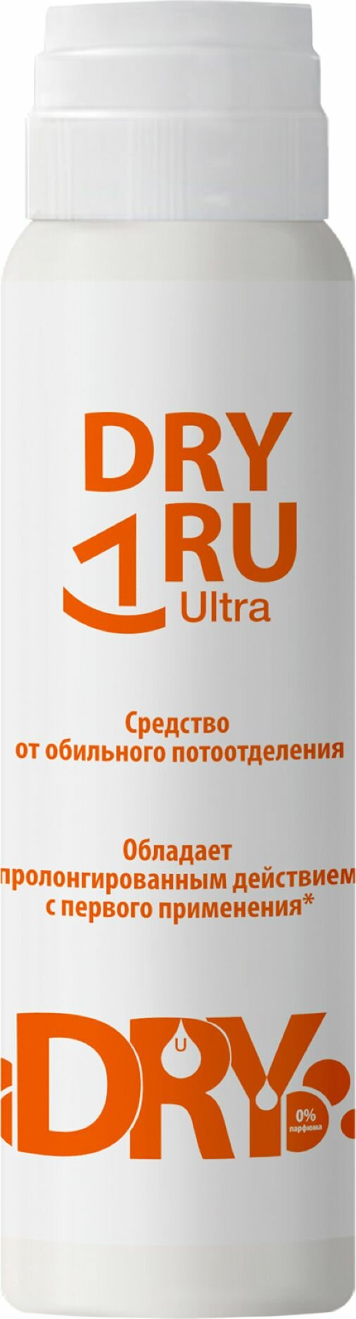Dry RU / Драй РУ Ultra Дезодорант от обильного потоотделения с пролонгированным действием ролик 50мл / антиперспирант