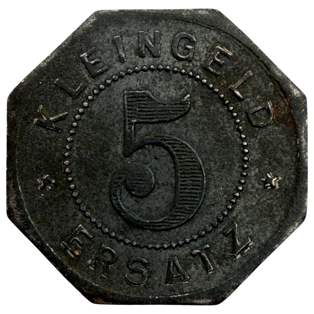 Германия, Германская империя, Лойткирх 5 пфеннигов 1918 г.
