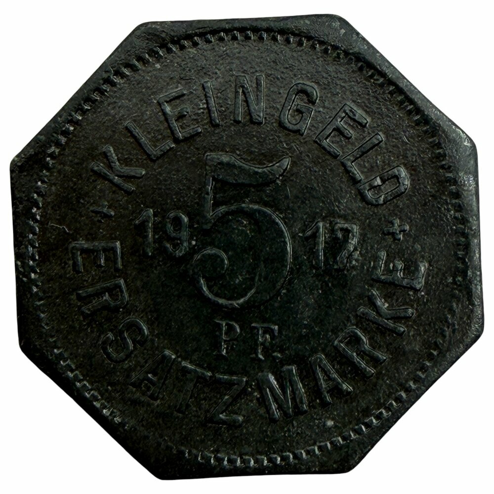 Германия, Германская империя, Швебиш-Халль 5 пфеннигов 1917 г.
