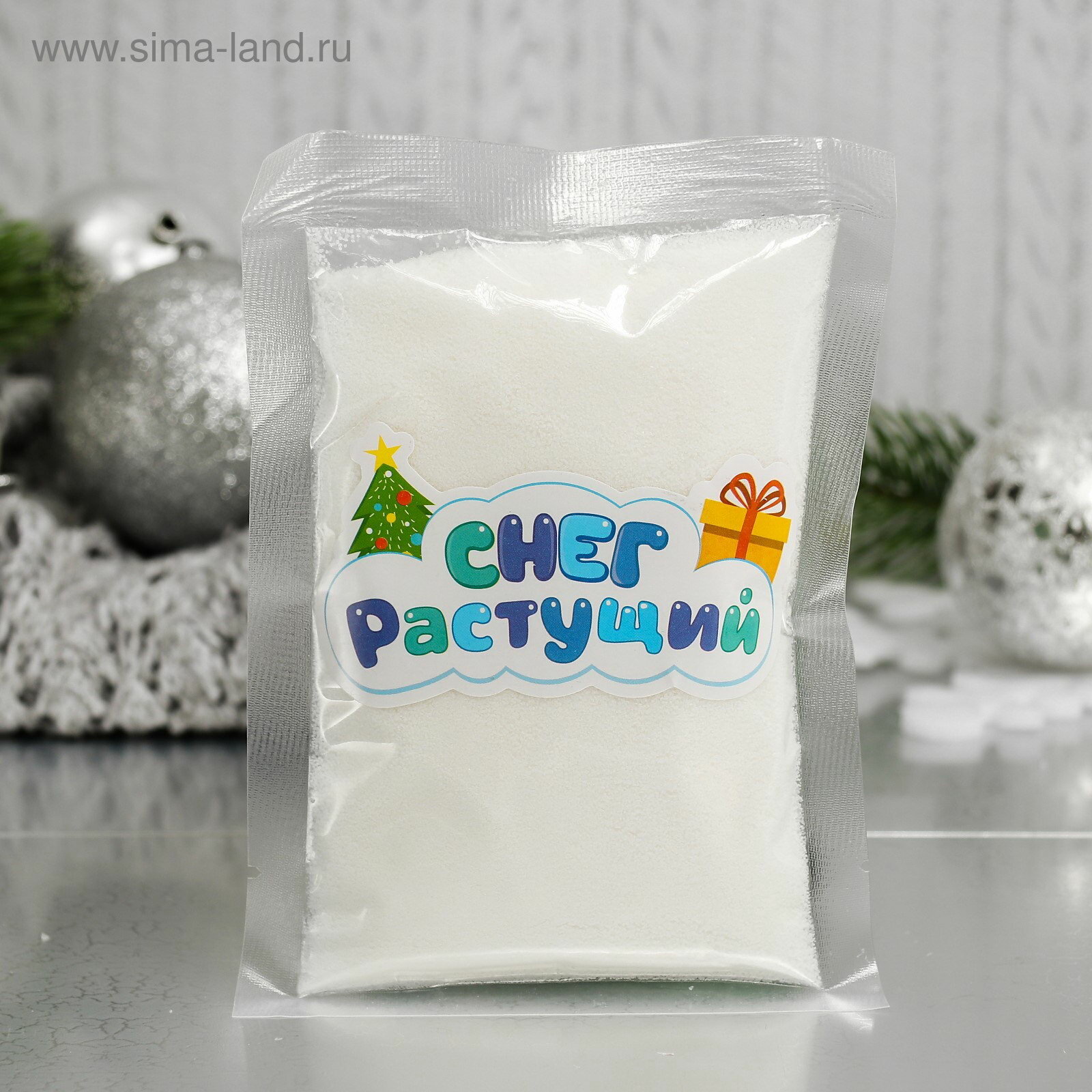 Снег растущий "Волшебный", 100 г, вид: искусственный снег, научная тема: химия