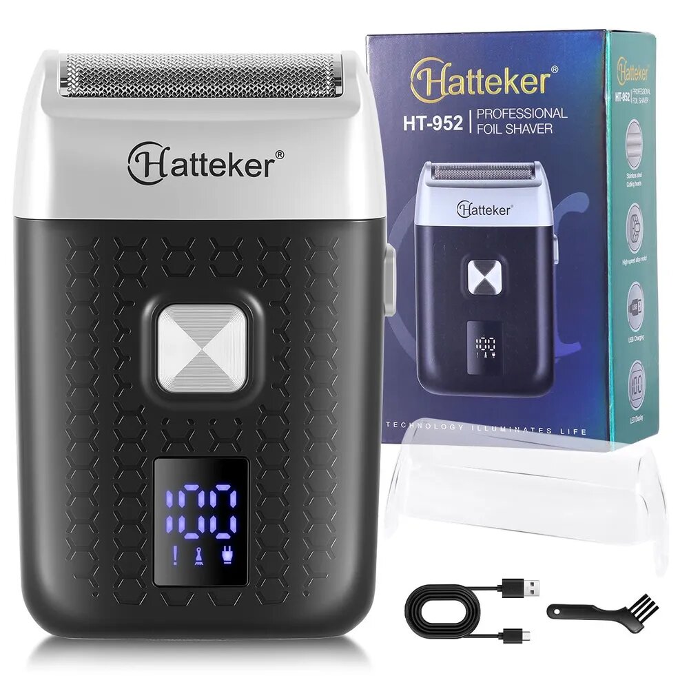 HATTEKER Электробритва HT-952, черный