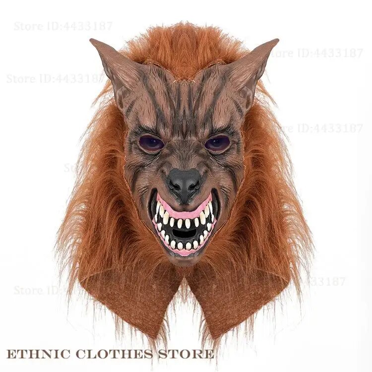 Маска оборотня для Хэллоуина Wolf Mask 2 — фото 1