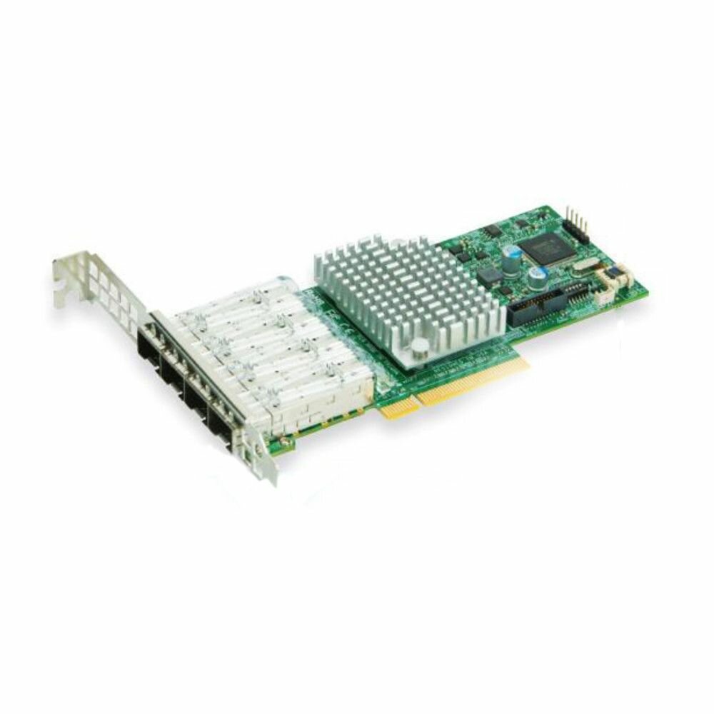 Сетевая карта Standard Low-profile Quad-port 10GbE controller with 4x SFP+ ports. Standard Low-profile Quad-port 10GbE controller with 4x SFP+ ports.