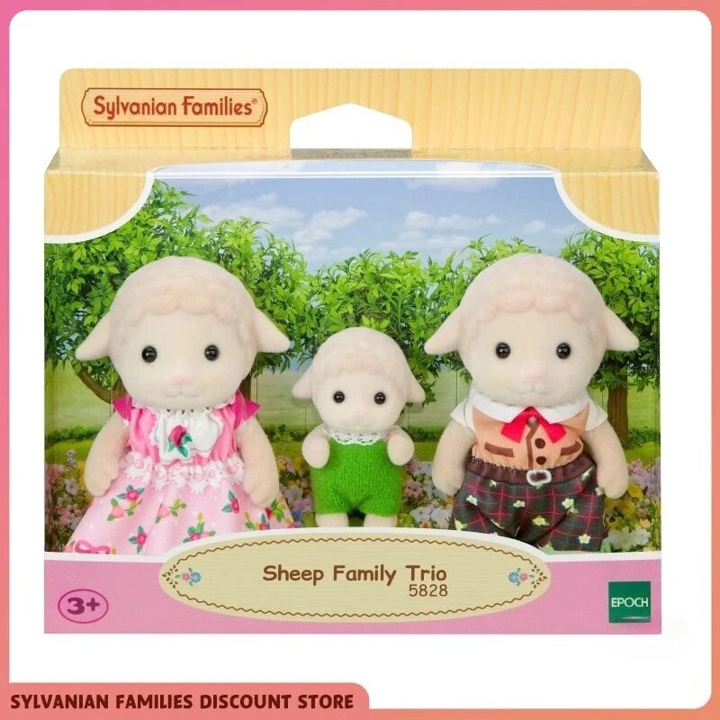 Фигурки Sylvanian Families Семья Кроликов и Панд E