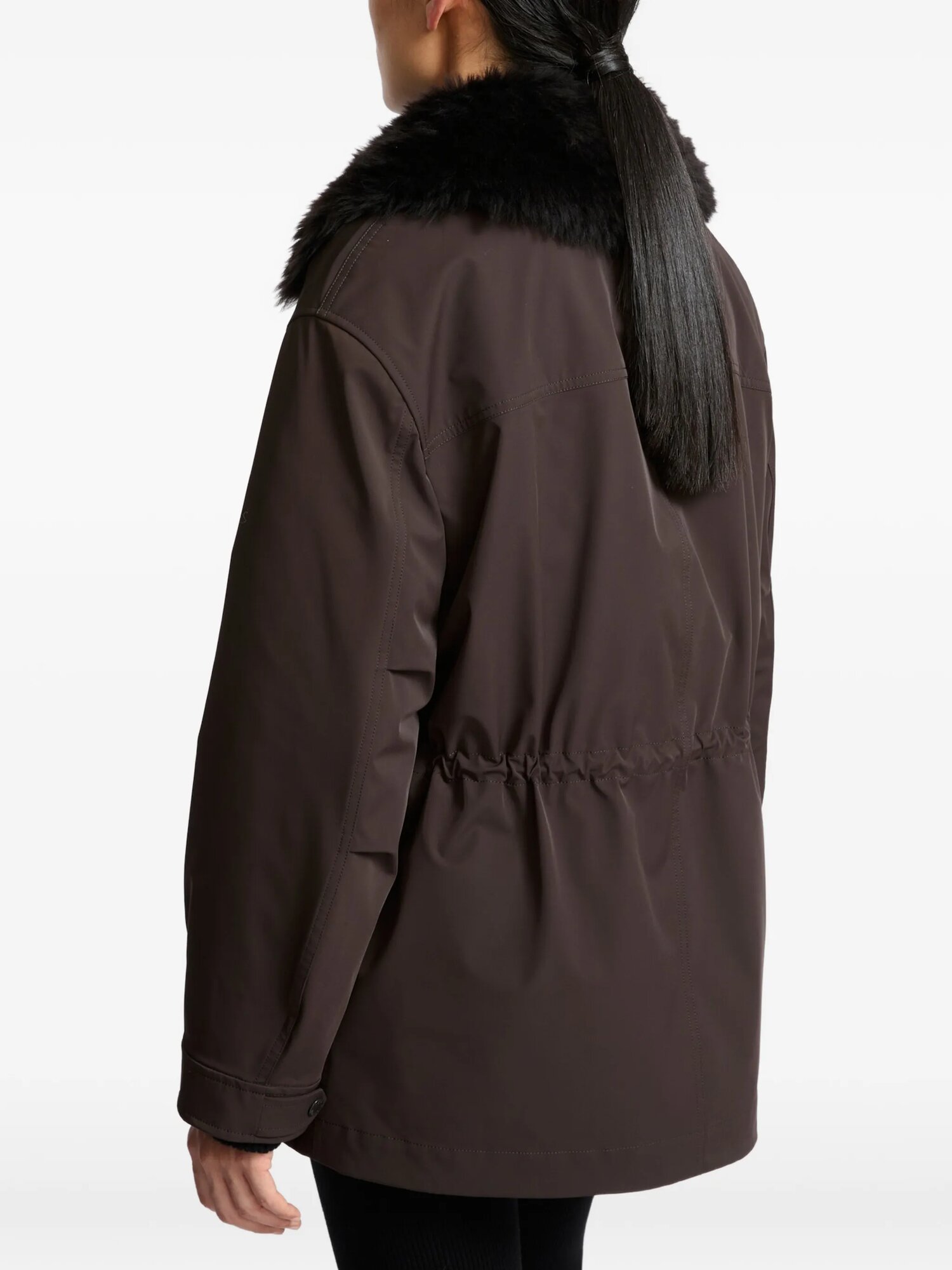 Парка Yves Salomon Shearling-collar parka, размер 36 — фото 1