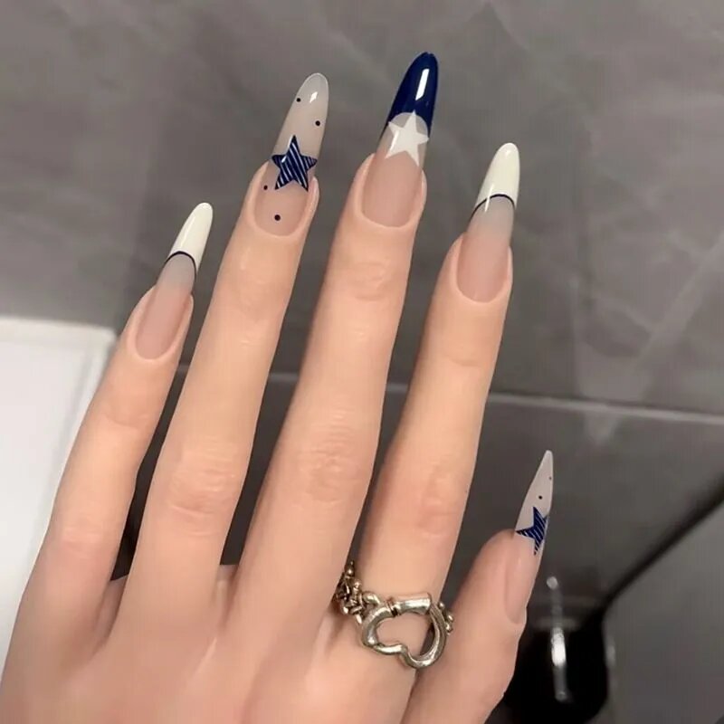 Накладные ногти с дизайном ( 24 типсы + клей )