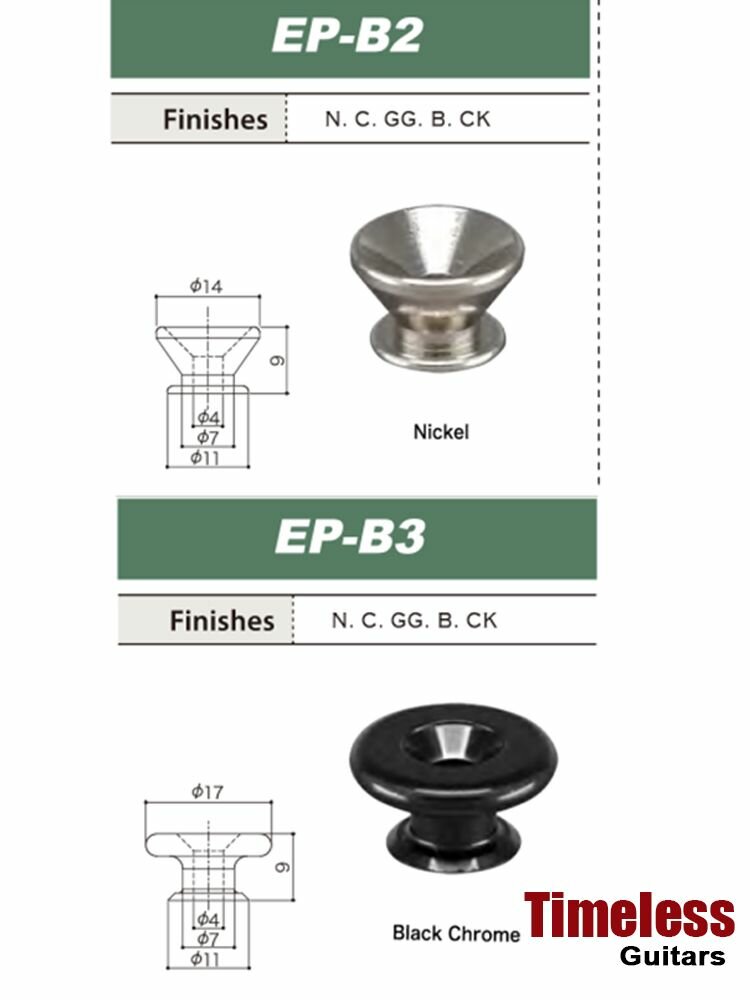 GOTOH EP-B2 гитарный/басовый ременной фиксатор — фото 1