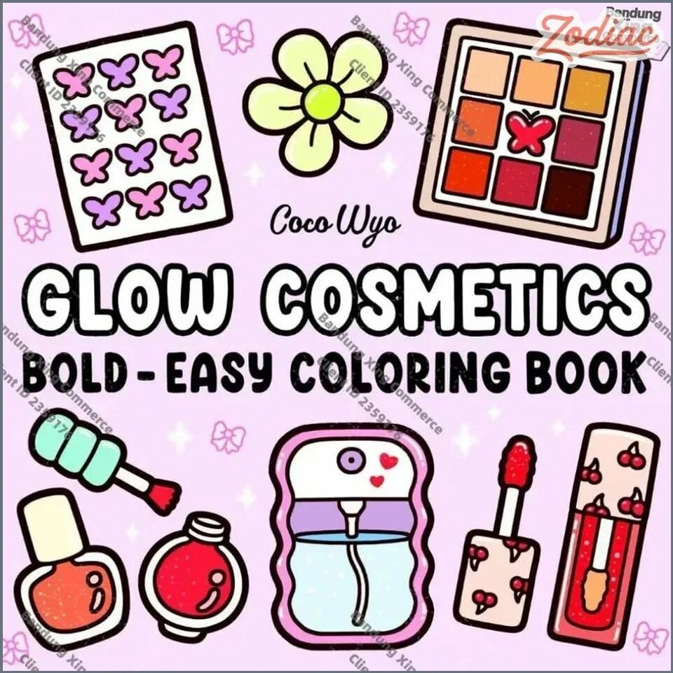 Раскраска антистресс для взрослых и подростков Coco Wyo -Glow Cosmetics 23