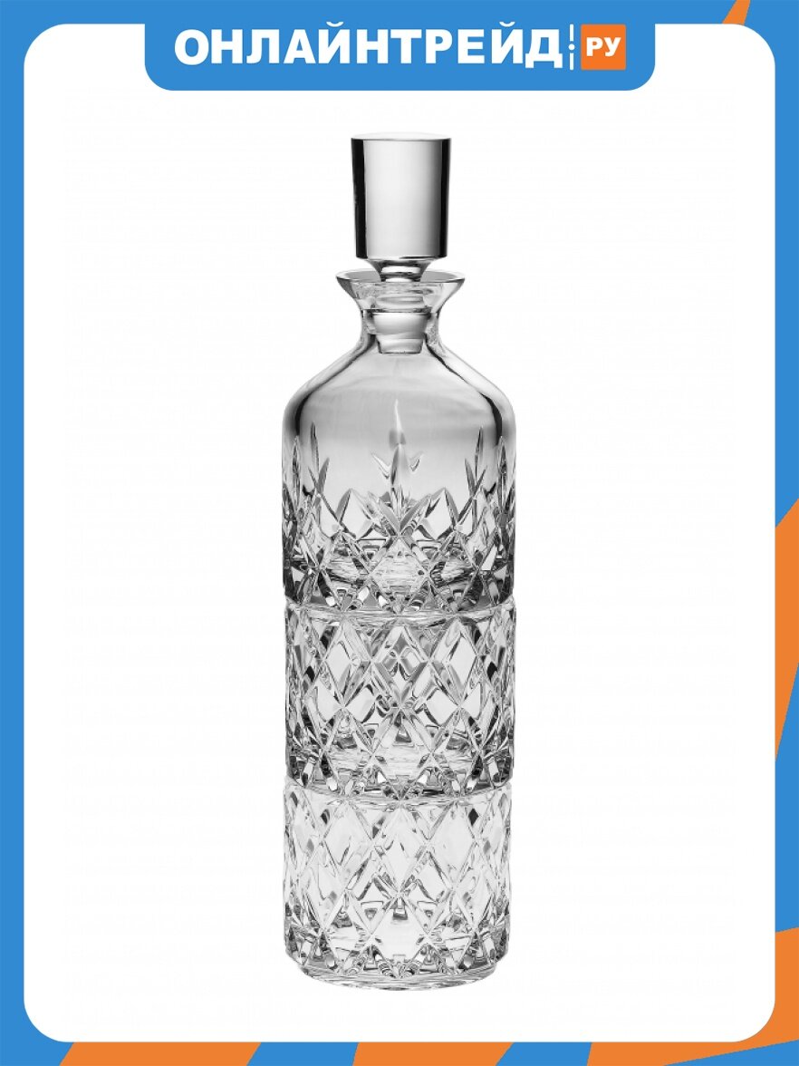 Набор для виски Crystal Bohemia MINISTER, 1 штоф 250 мл + 2 стакана 250 мл