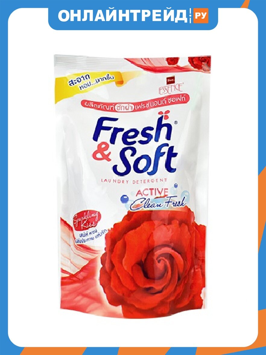 Гель для стирки Lion Fresh&Soft Искристый Поцелуй концентрированный 400 мл