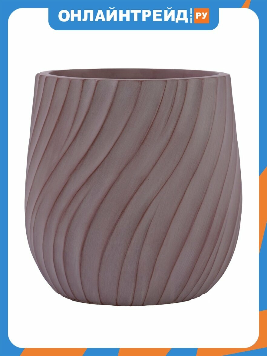 Кашпо Велюр Idealist Lite VELRV31-BRN, кофе, Д31 В32 см Idealist
