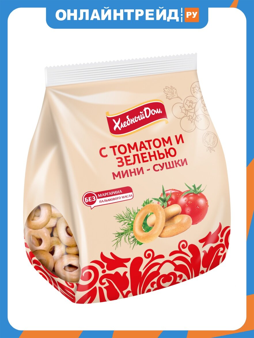 Мини сушки Хлебный Дом томатные 180 г