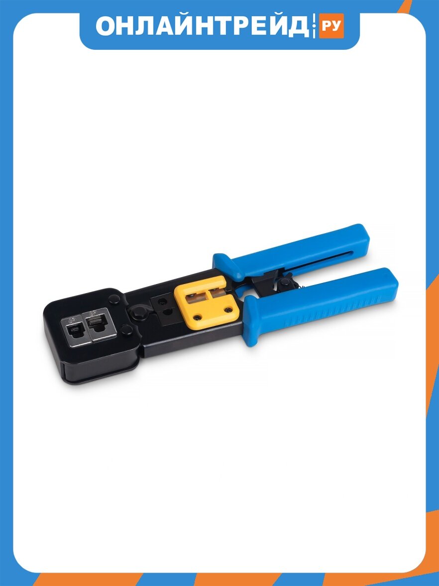 Инструмент обжимной Cabeus для RJ-45/RJ-12/RJ-11 черный