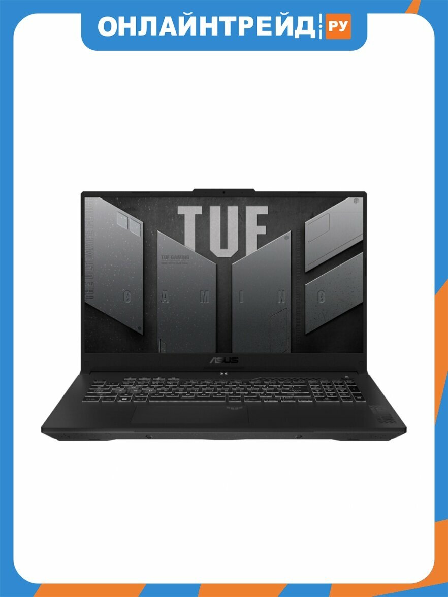 Игровой ноутбук Asus TUF Gaming F17 FX707VUR-HX225 17.3" FHD IPS 144Hz 250nits Core 5 210H(2.2ГГц), 16Гб DDR5, SSD 512Гб, RTX4050 6Гб, Win11Pro, Mecha Gray (90NR0C