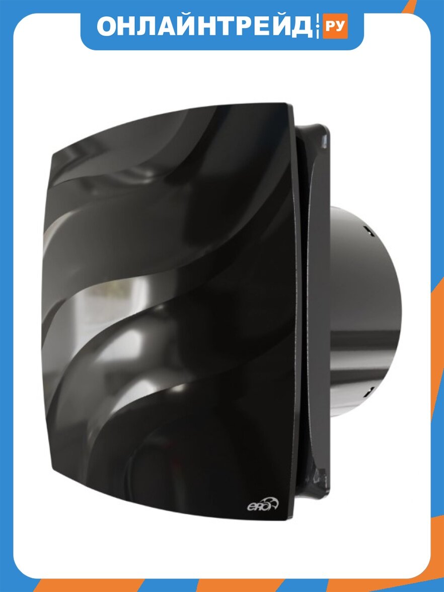 Накладной вентилятор Era WAVE 120C Black classic